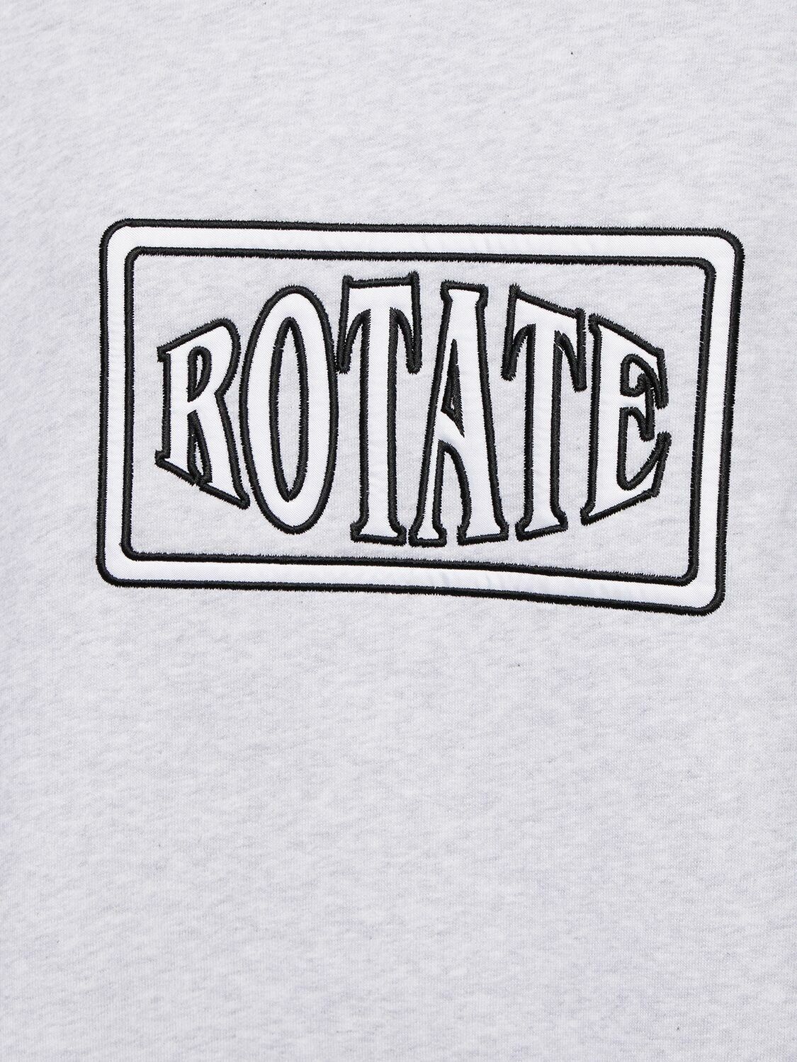 ROTATE - Logo Crewneck Cotton Sweatshirt Rotate