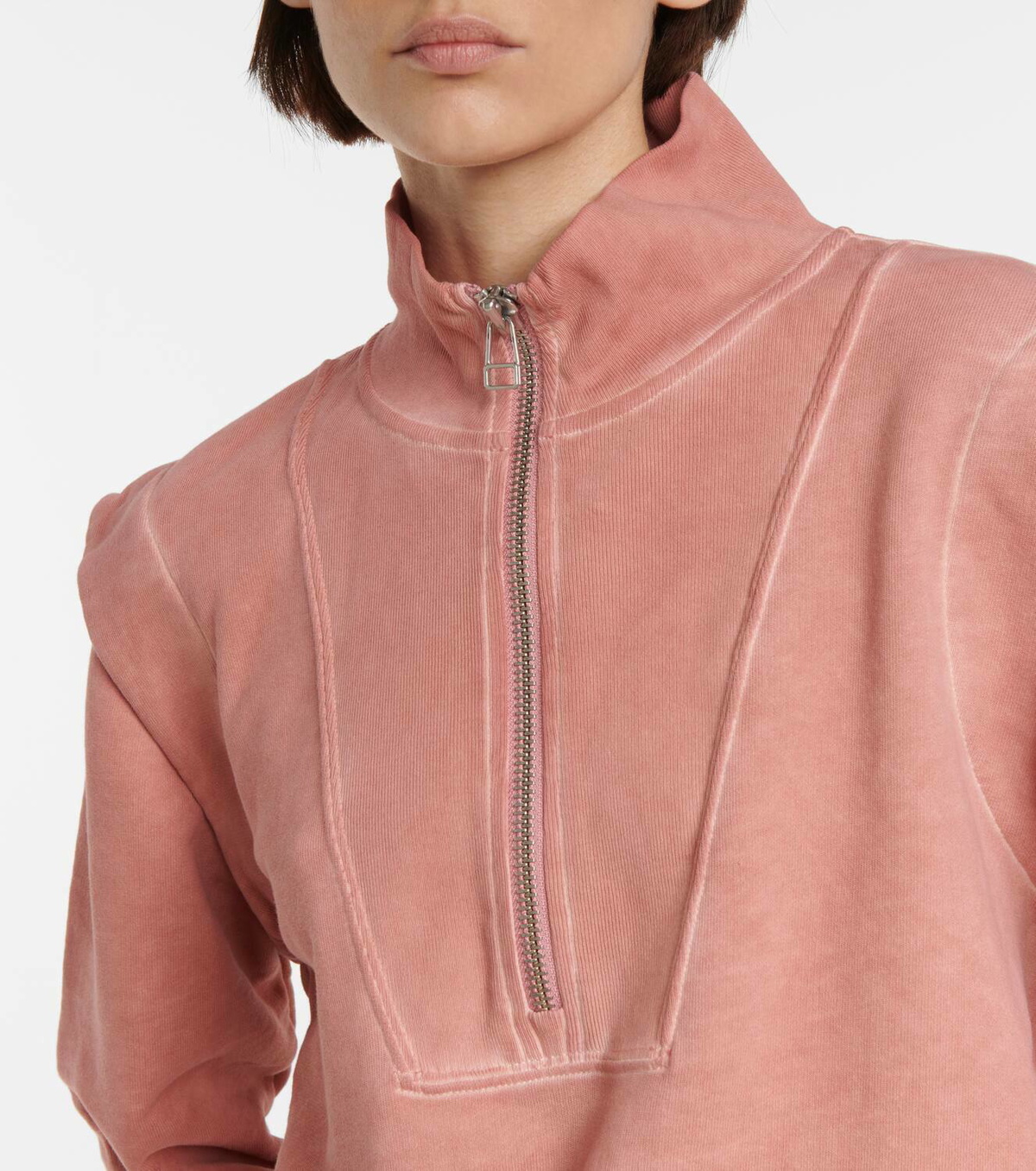 Veronica Beard Dylan zip-up cotton sweatshirt Veronica Beard