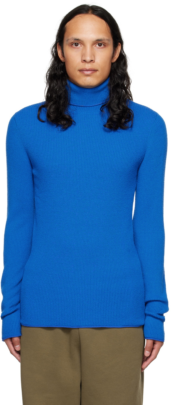 Acne Studios Blue Piled Turtleneck Acne Studios