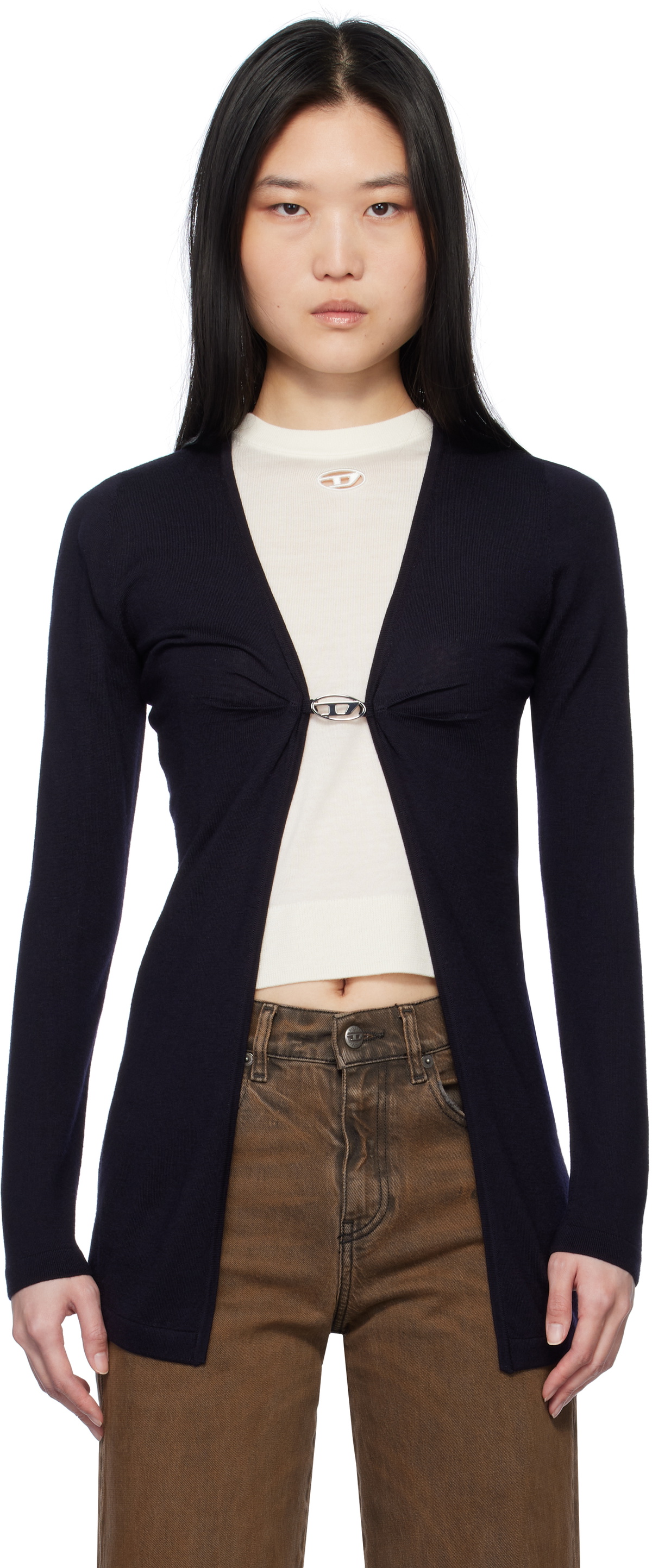 Diesel Navy M-Pierry-Long Cardigan Diesel