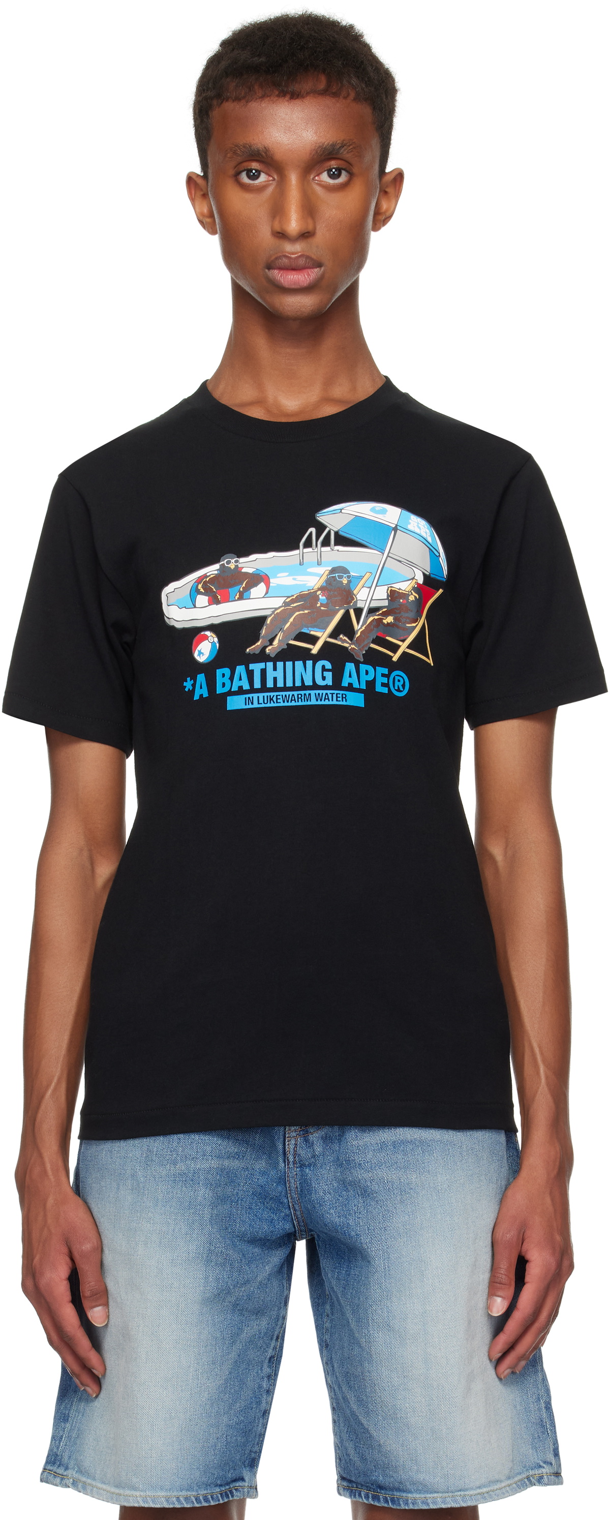 BAPE Black Poolside T-shirt A Bathing Ape