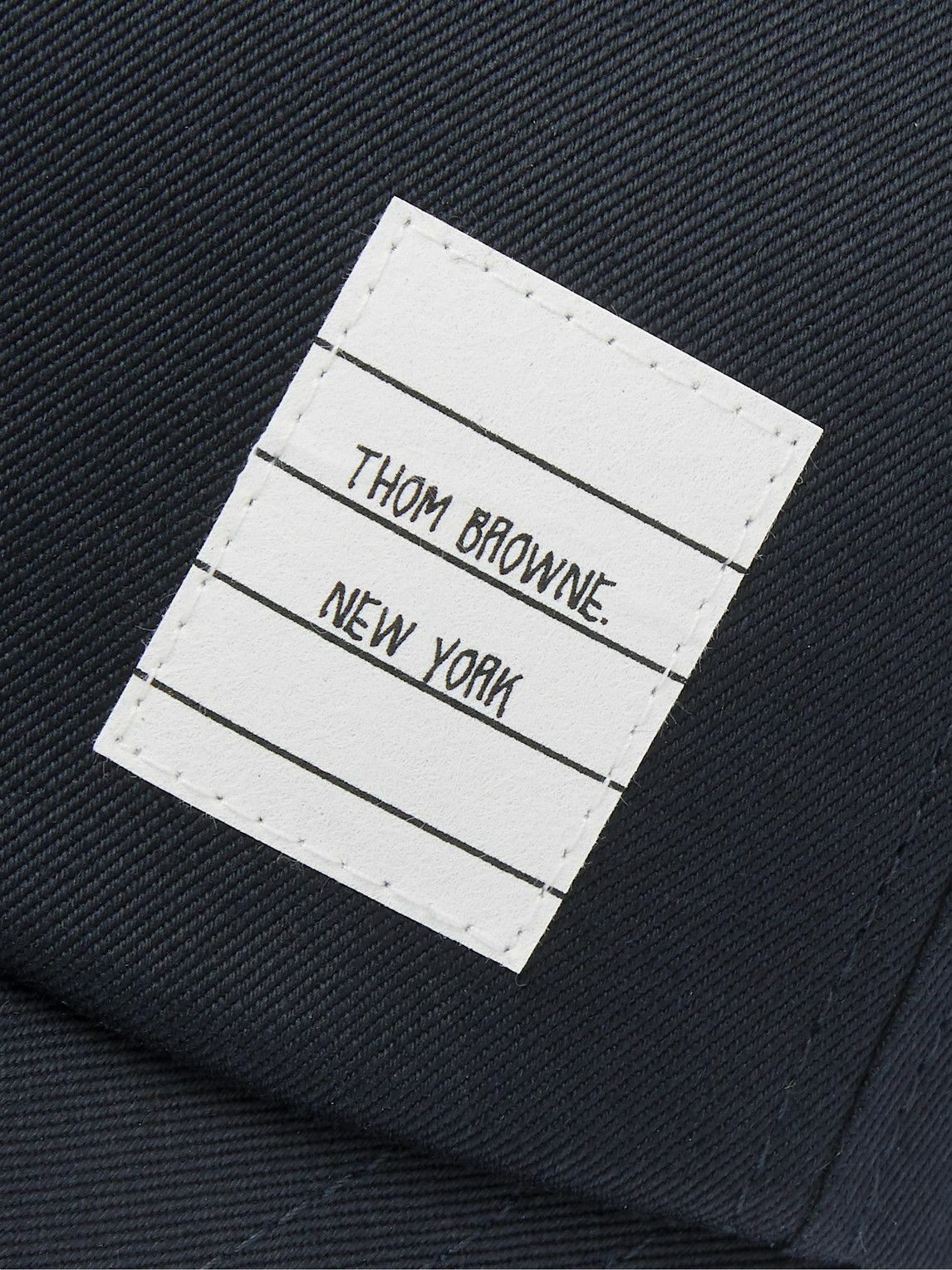 Thom Browne - Logo-Appliquéd Cotton-Twill Baseball Cap - Blue Thom Browne