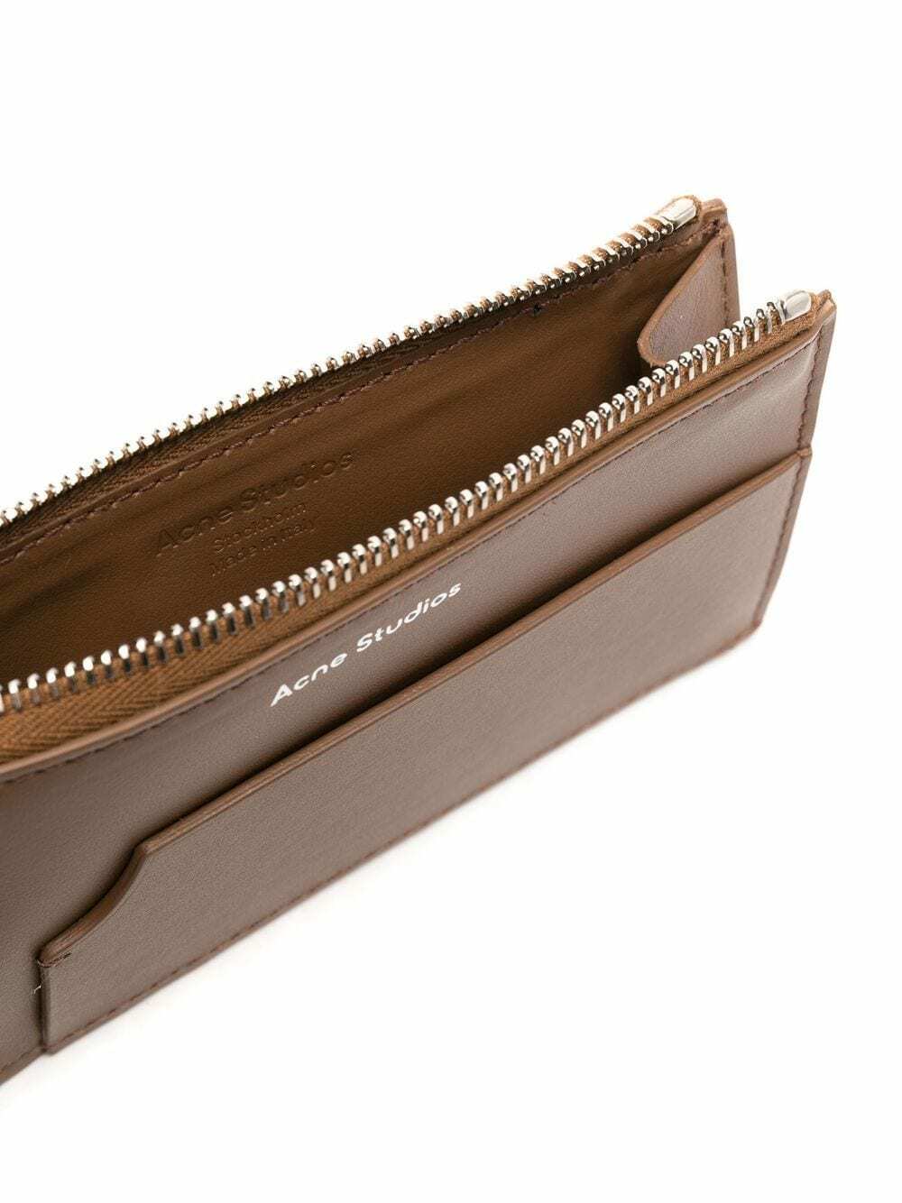 ACNE STUDIOS - Leather Zipped Wallet Acne Studios