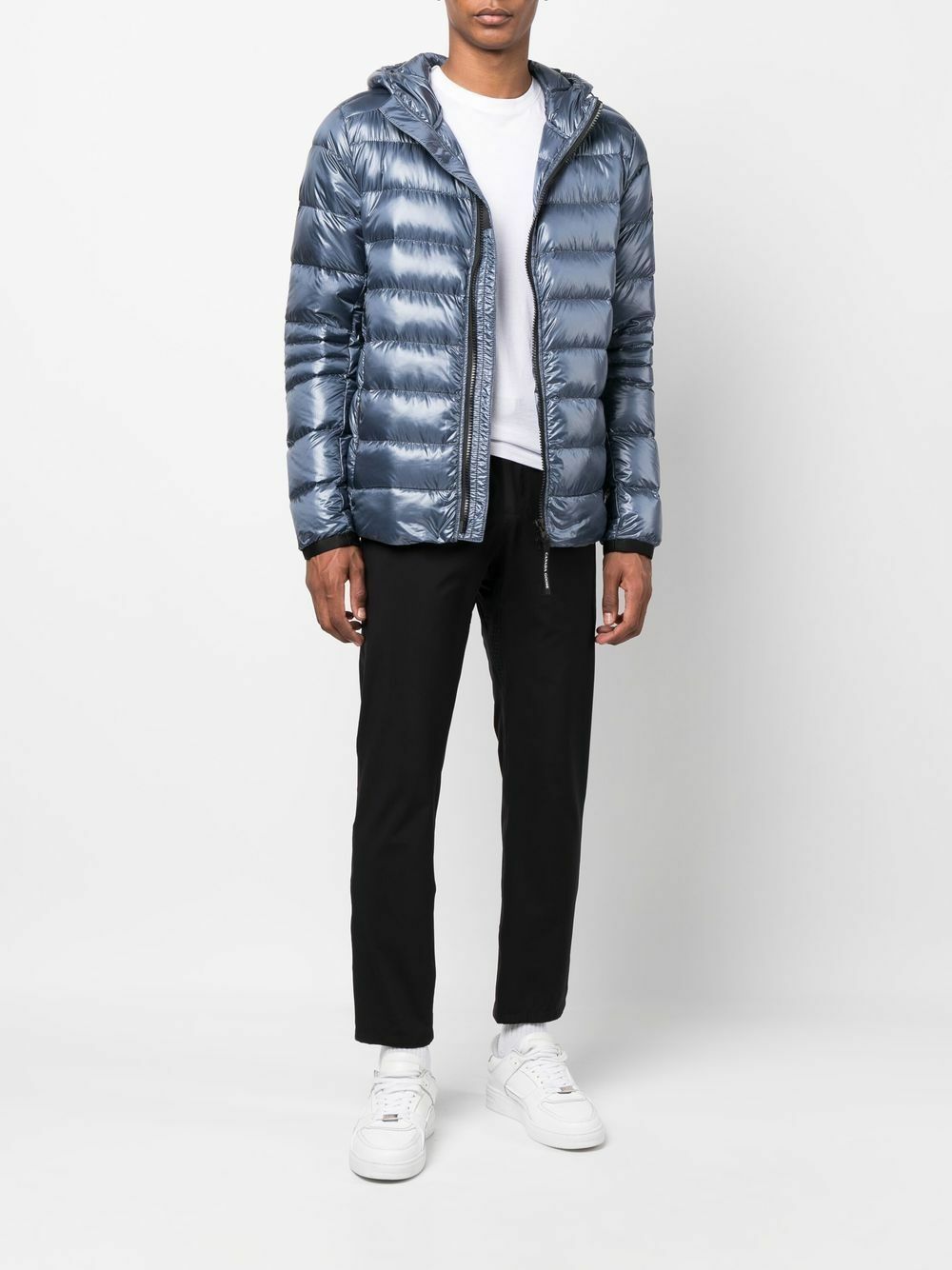 Canada Goose Blue Crofton Hooded Quilted Jacket Canada Goose