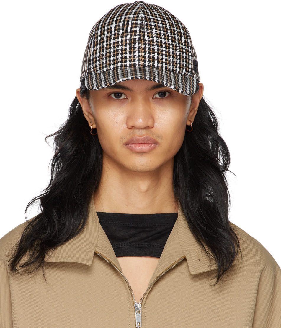 Courrèges Multicolor Mini Check Cap Courreges