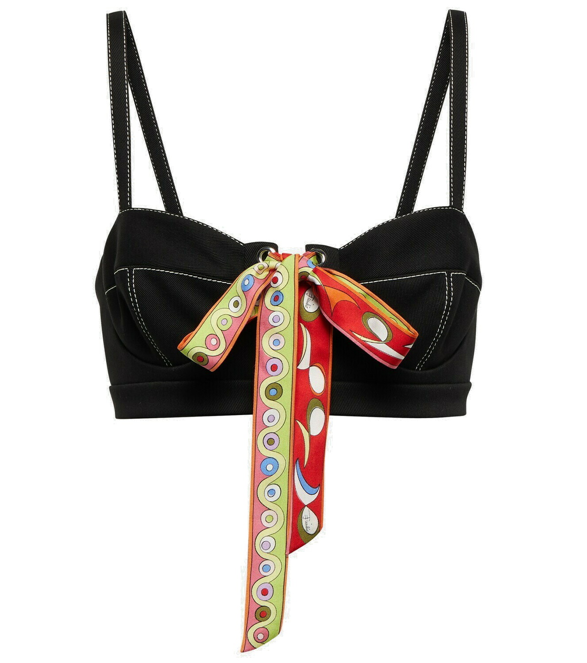 Pucci - Bow-trimmed bralette Emilio Pucci