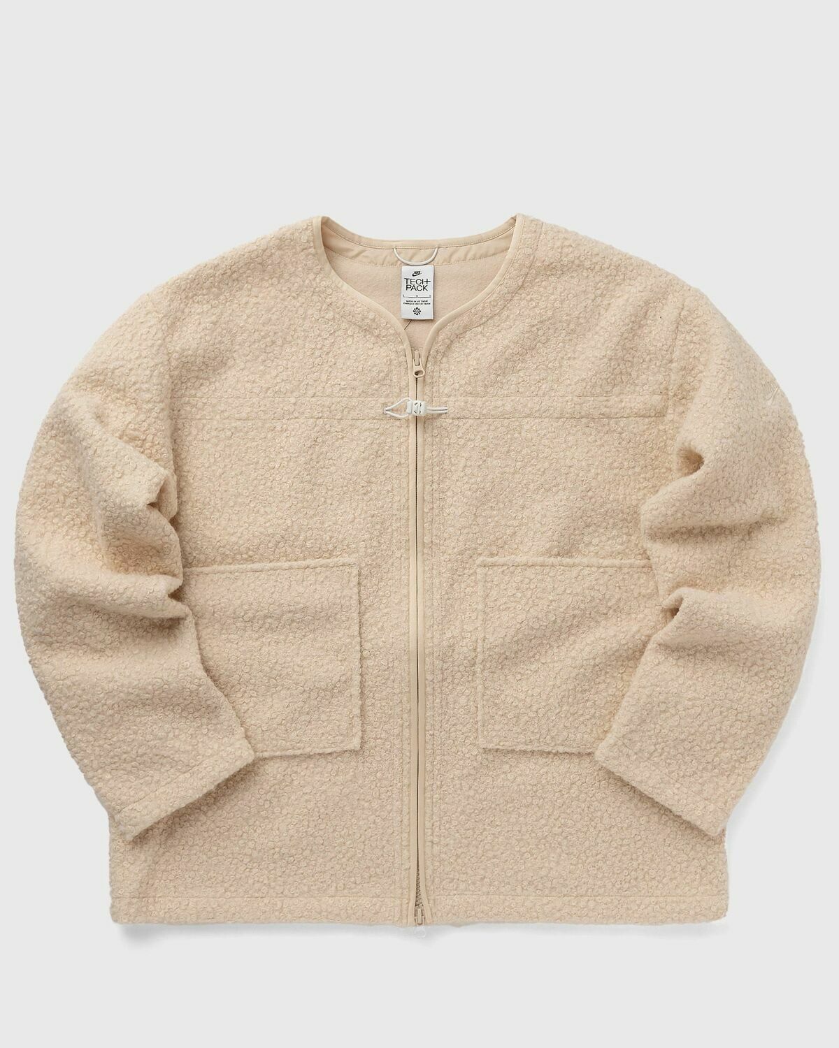 Nike Tech Pack Sherpa Jacket Beige - Mens - Fleece Jackets Nike