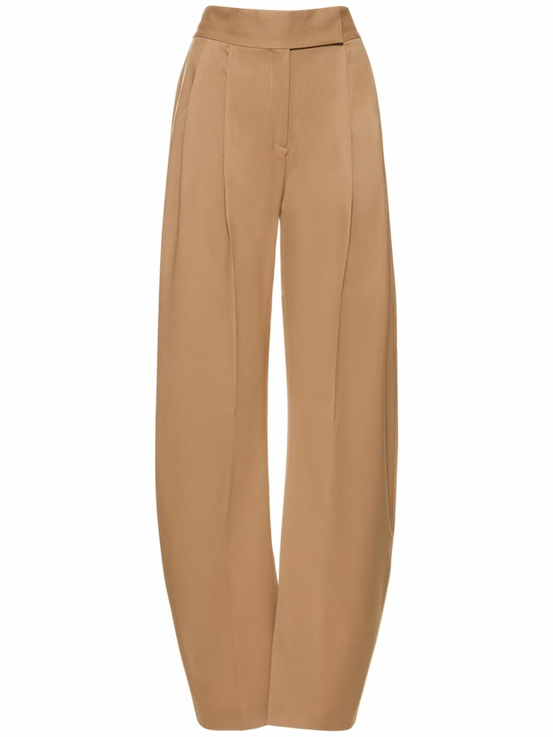 THE ATTICO - Gary Wool Blend High Rise Wide Pants The Attico
