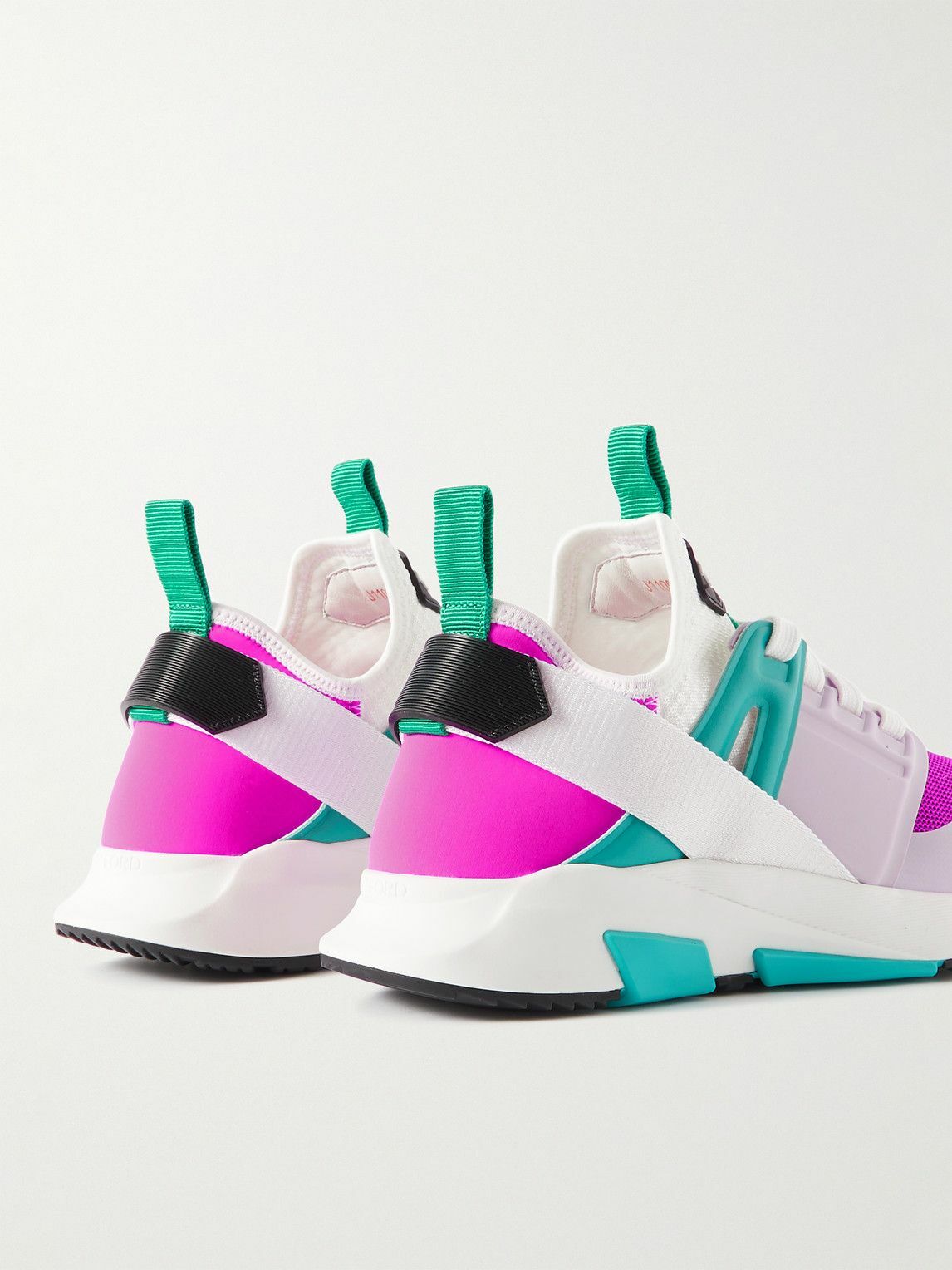 TOM FORD - Jago Scuba, Mesh and Leather Sneakers - Pink TOM FORD