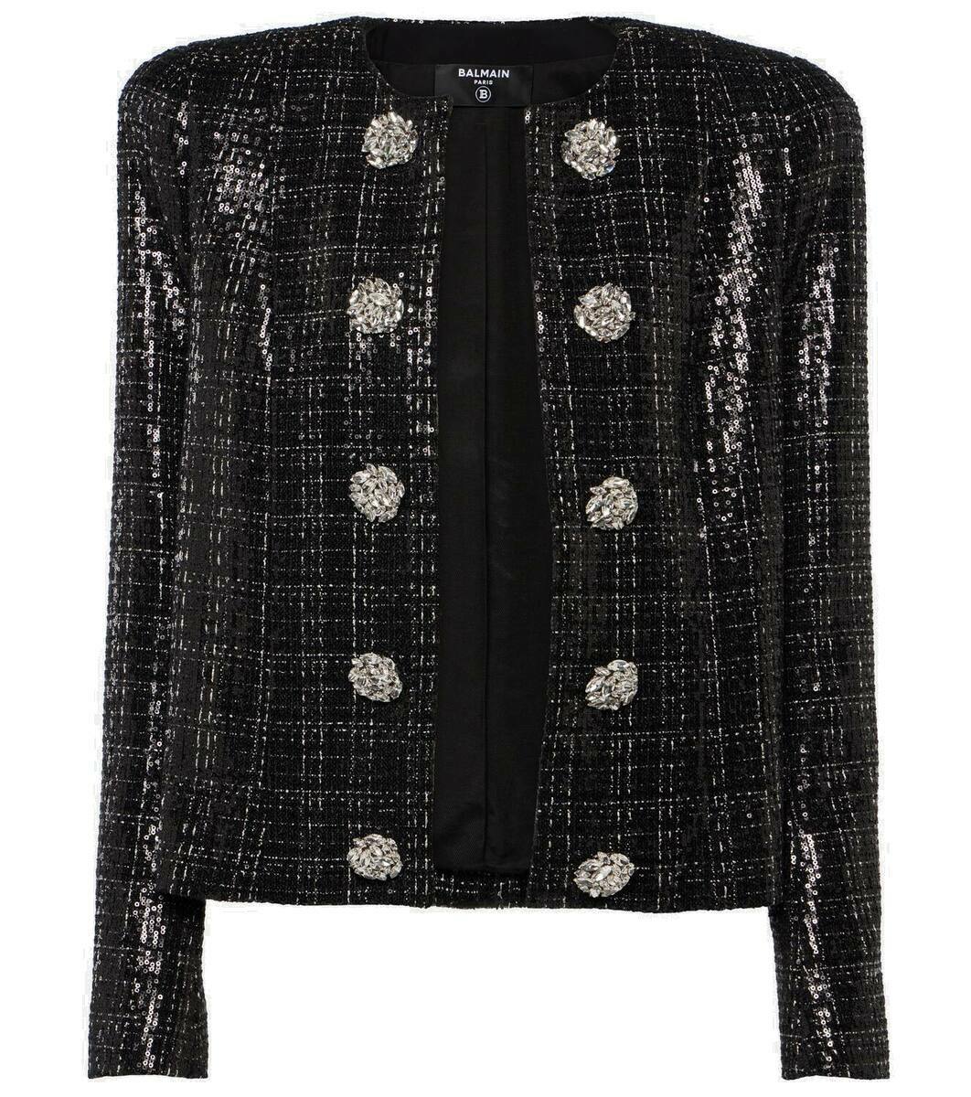 Balmain Sequined tweed jacket Balmain
