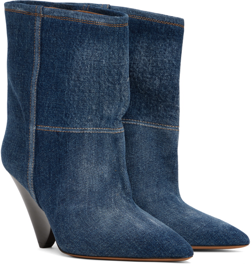 Isabel Marant Blue Miyako Denim Boots Isabel Marant