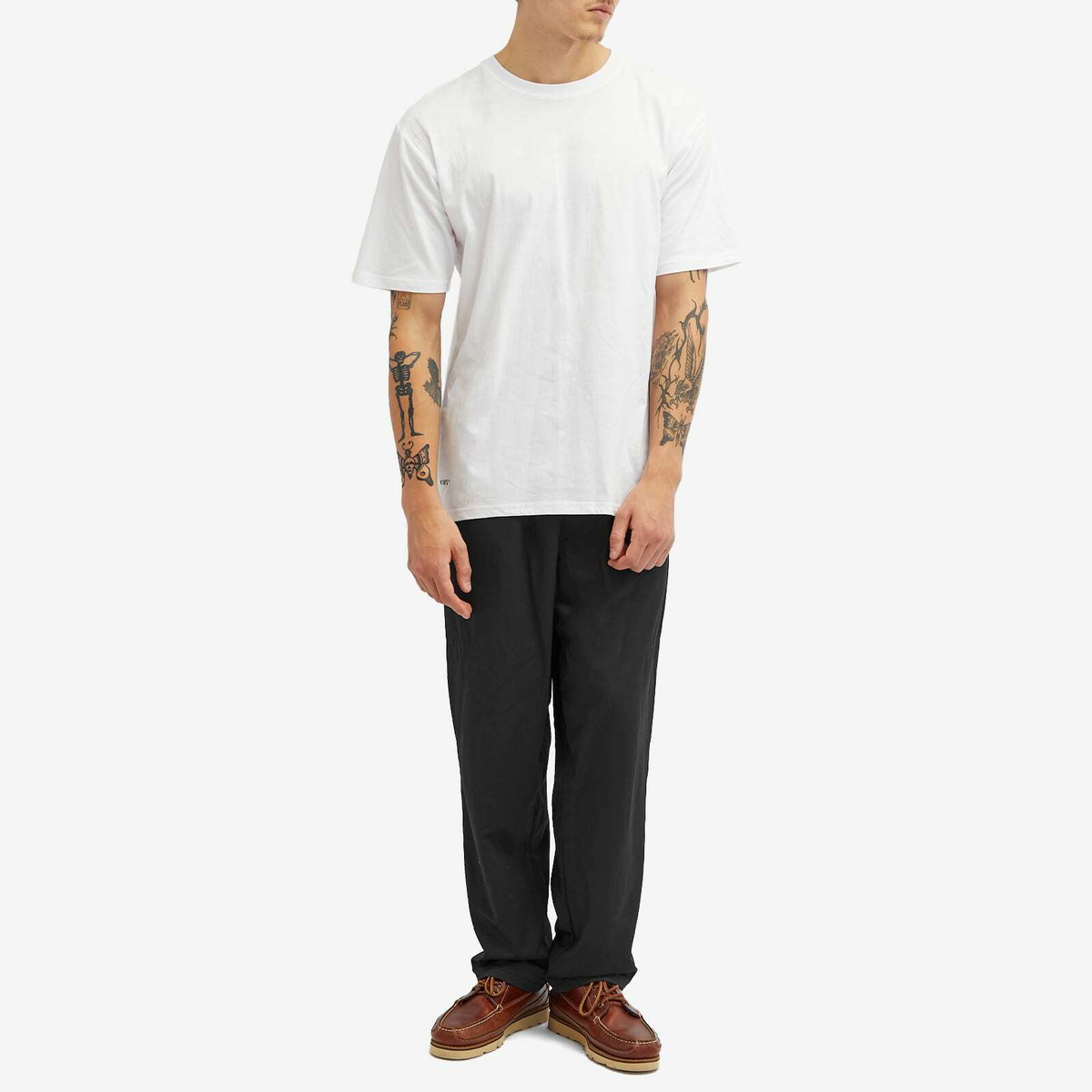 WTAPS Men's 01 Skivvies 3-Pack T-Shirt in White WTAPS