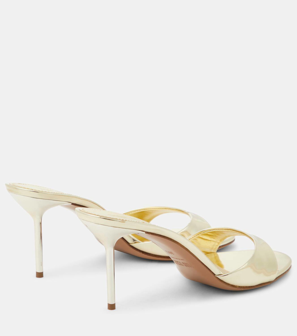 Paris Texas Lidia metallic leather mules Paris Texas