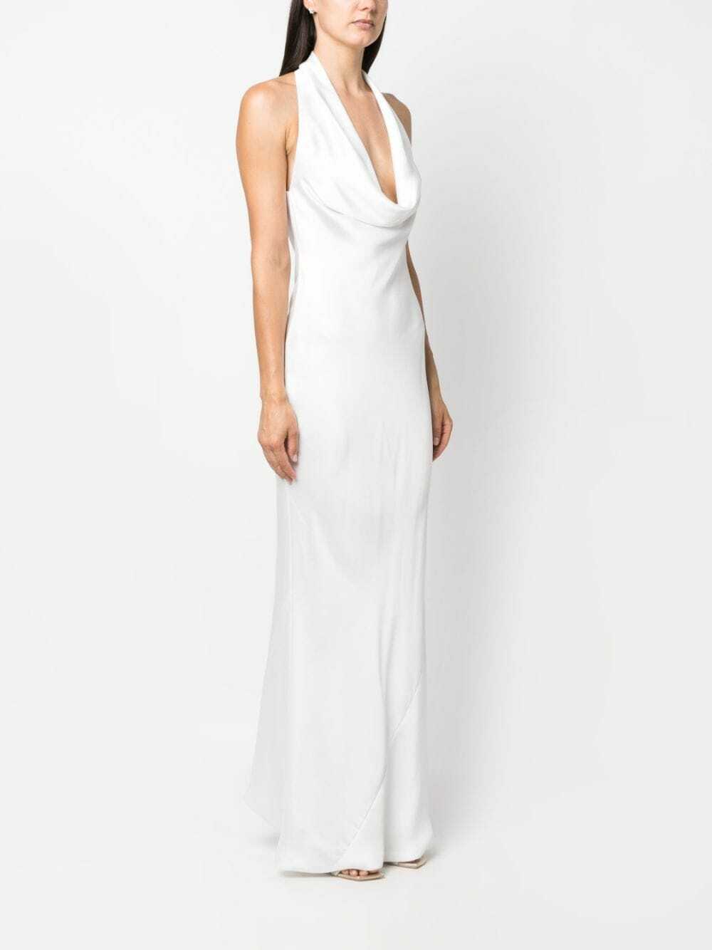 NORMA KAMALI - Deep Neckline Long Dress Norma Kamali