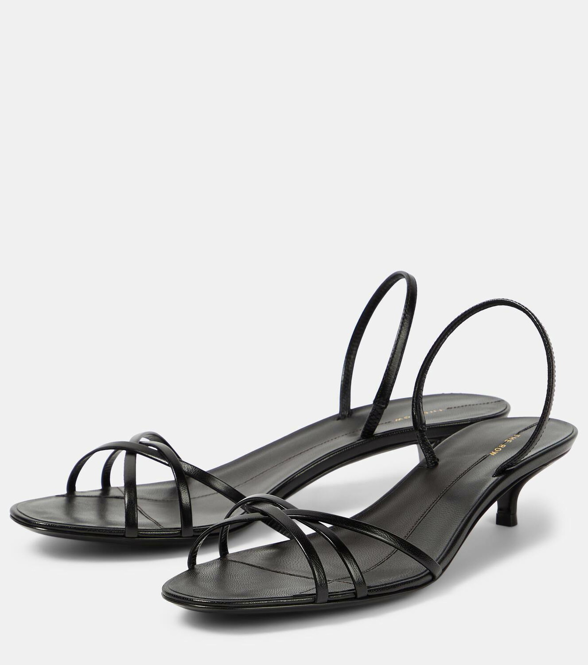 The Row Harlow 35 leather slingback sandals The Row