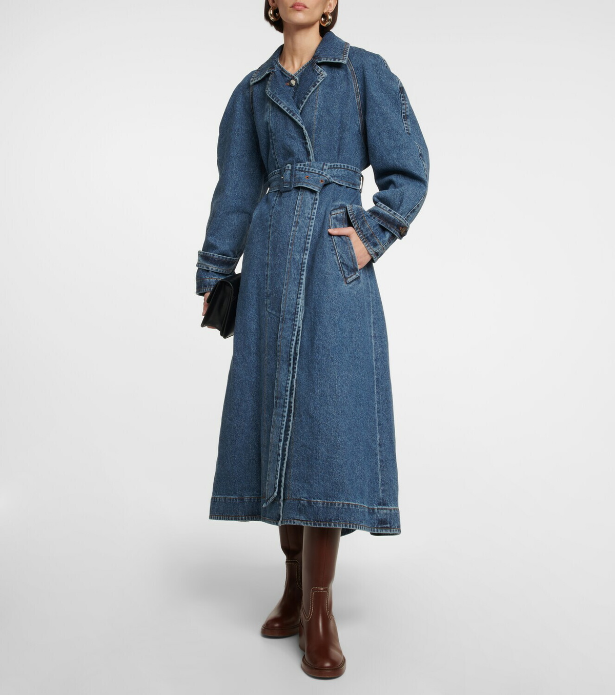 Chloe - Belted denim coat Chloe