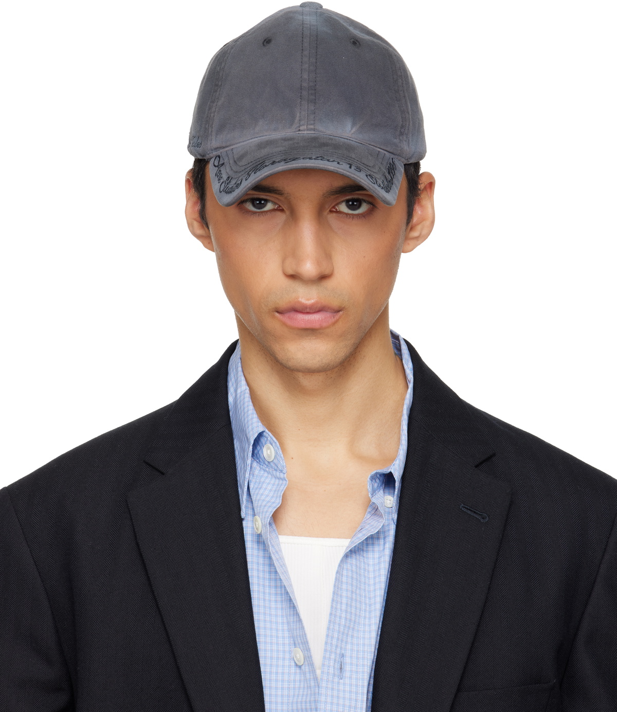 Acne Studios Gray Logo Cap Acne Studios