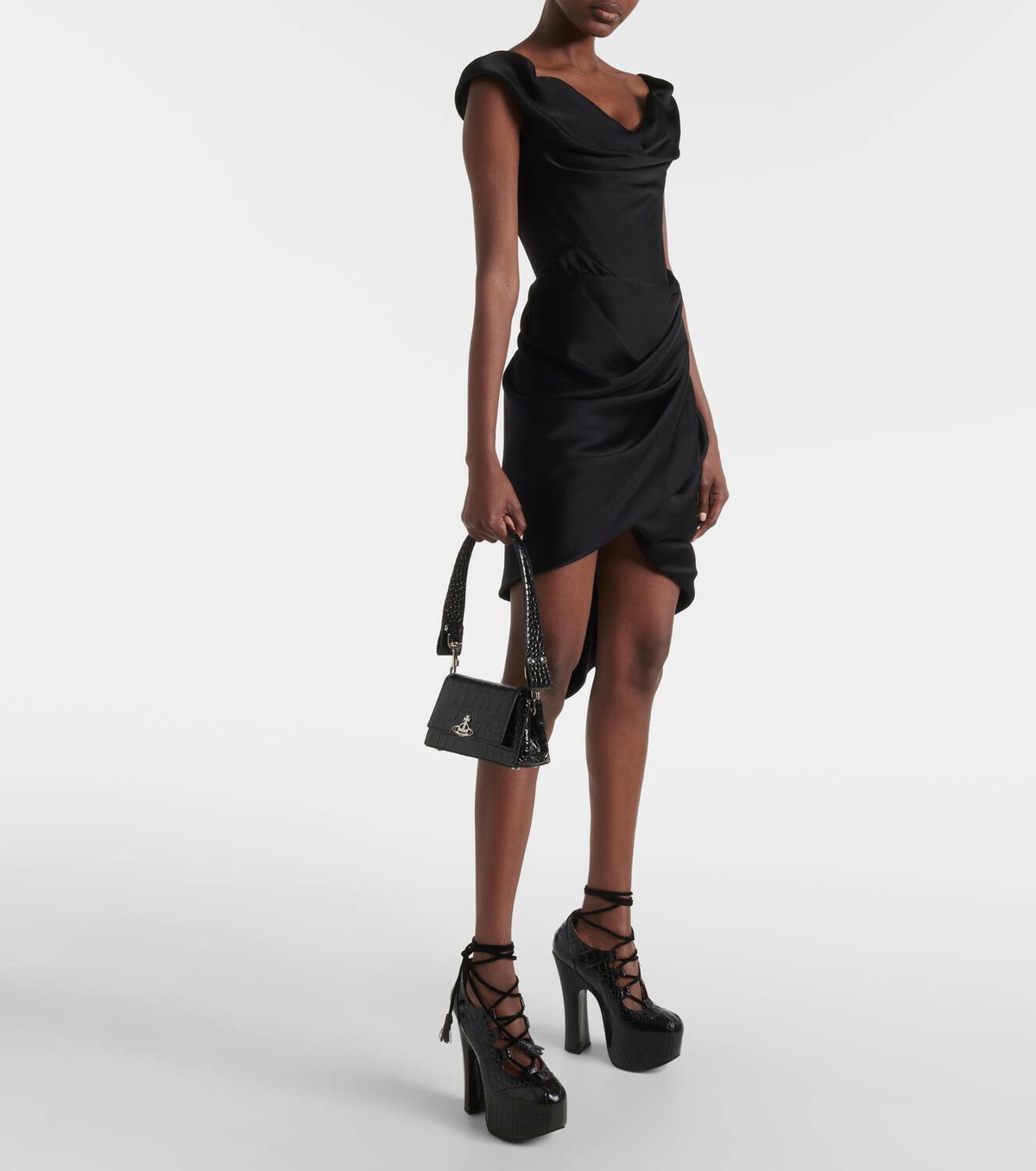 Vivienne Westwood Hazel Small leather shoulder bag Vivienne Westwood