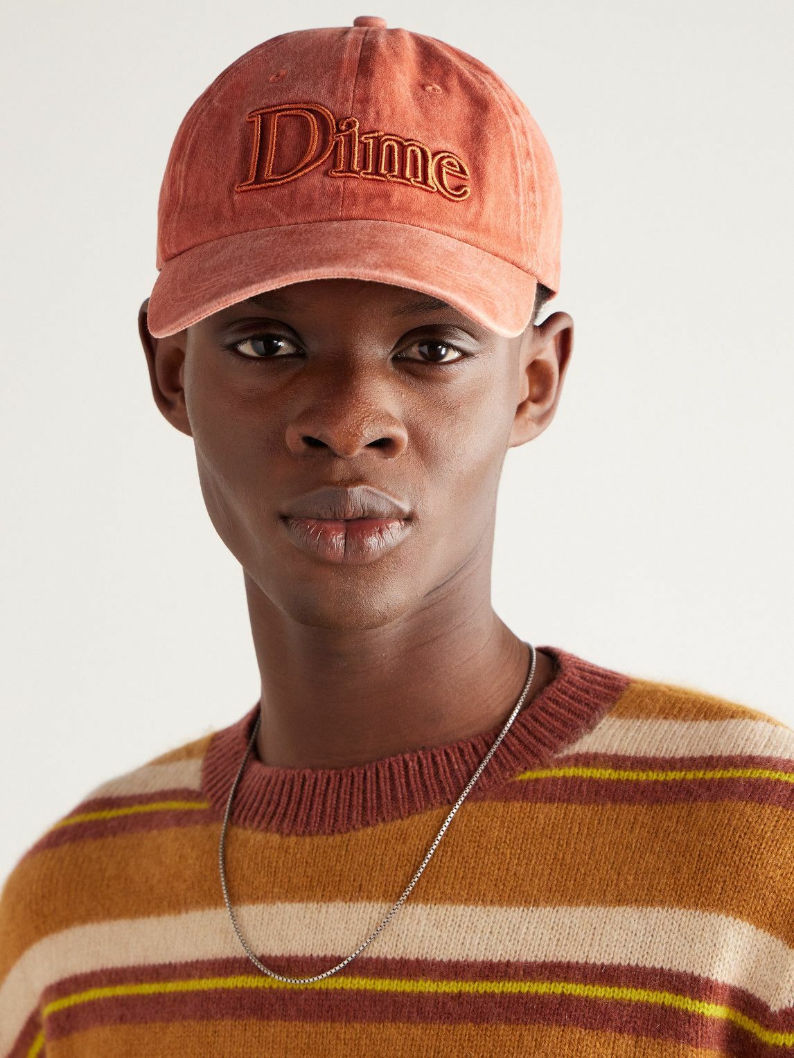 DIME - Logo-Embroidered Washed Cotton-Twill Baseball Cap Dime