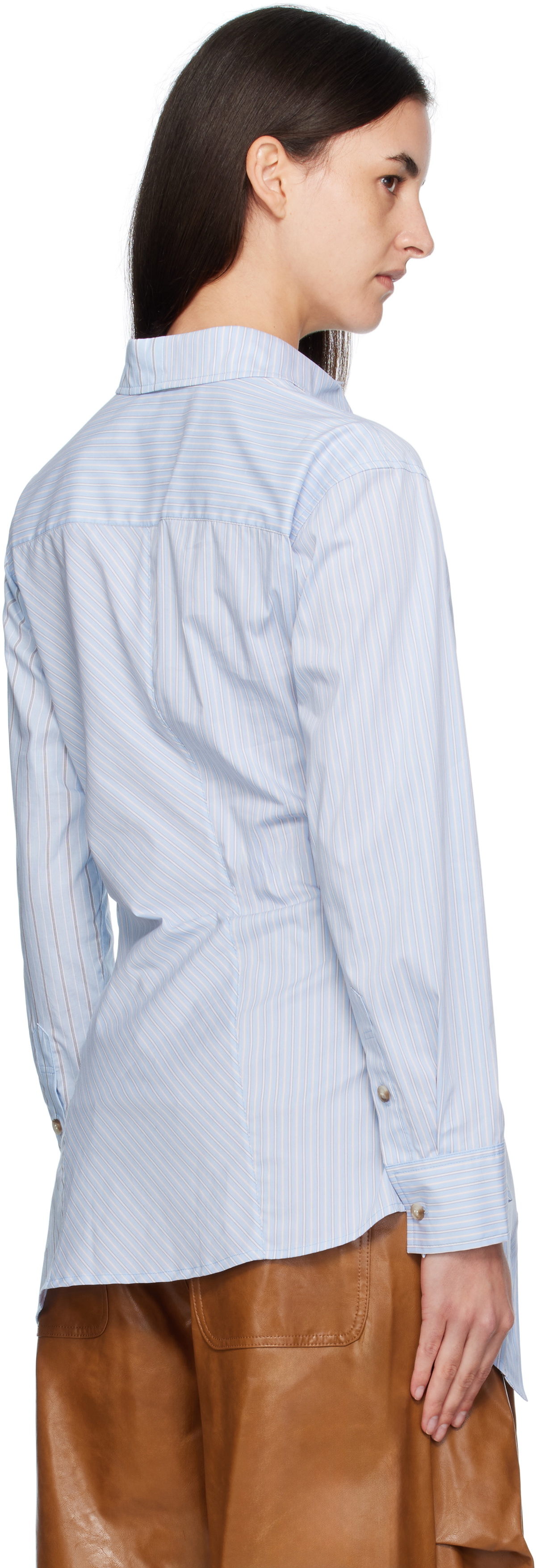 Andersson Bell Blue Twist Check Shirt Andersson Bell