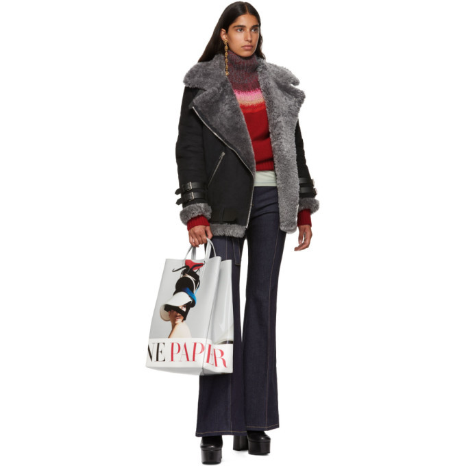 Acne Studios Black Suede and Shearling Velocite Jacket Acne Studios