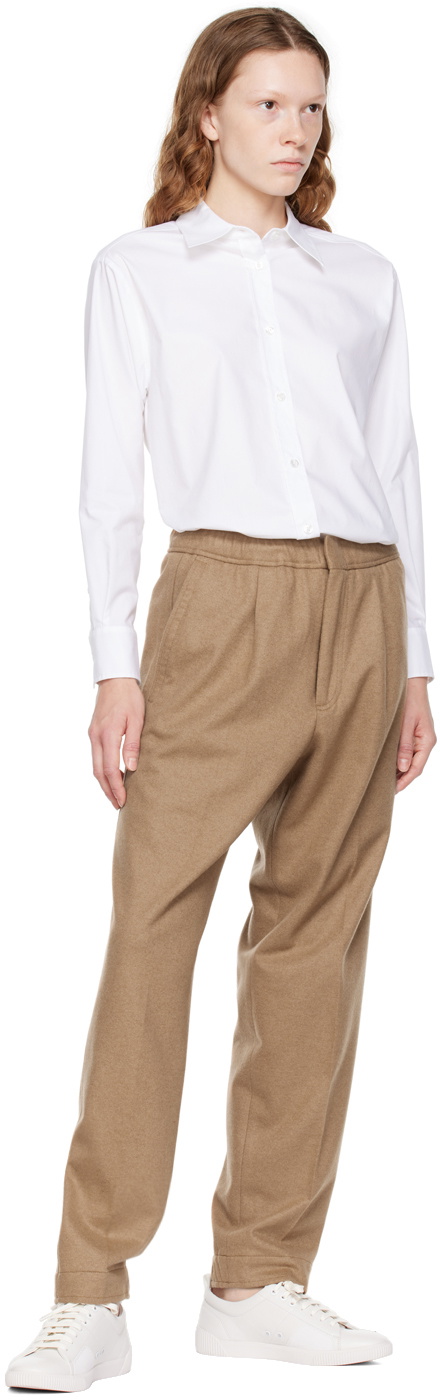 ZEGNA Tan Single Pleat Lounge Pants Zegna