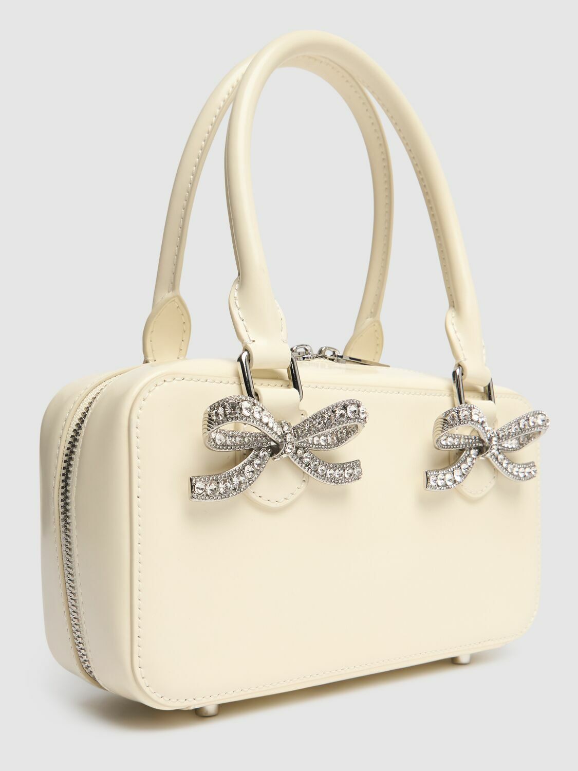 SELF-PORTRAIT Mini Leather Top Handle Bag Self-Portrait