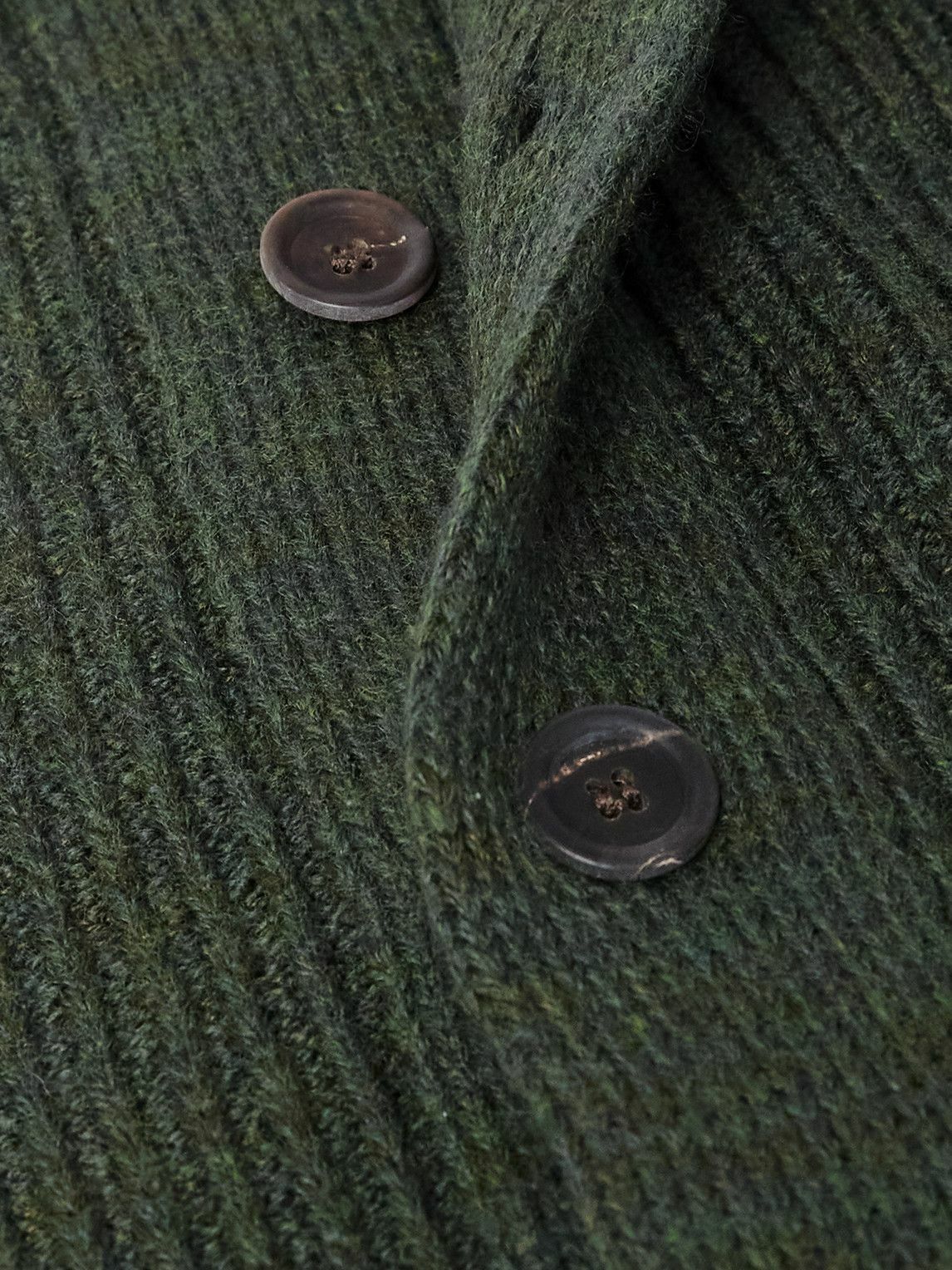 Inis Meáin - Wool and Linen-Blend Cardigan - Green Inis Meáin