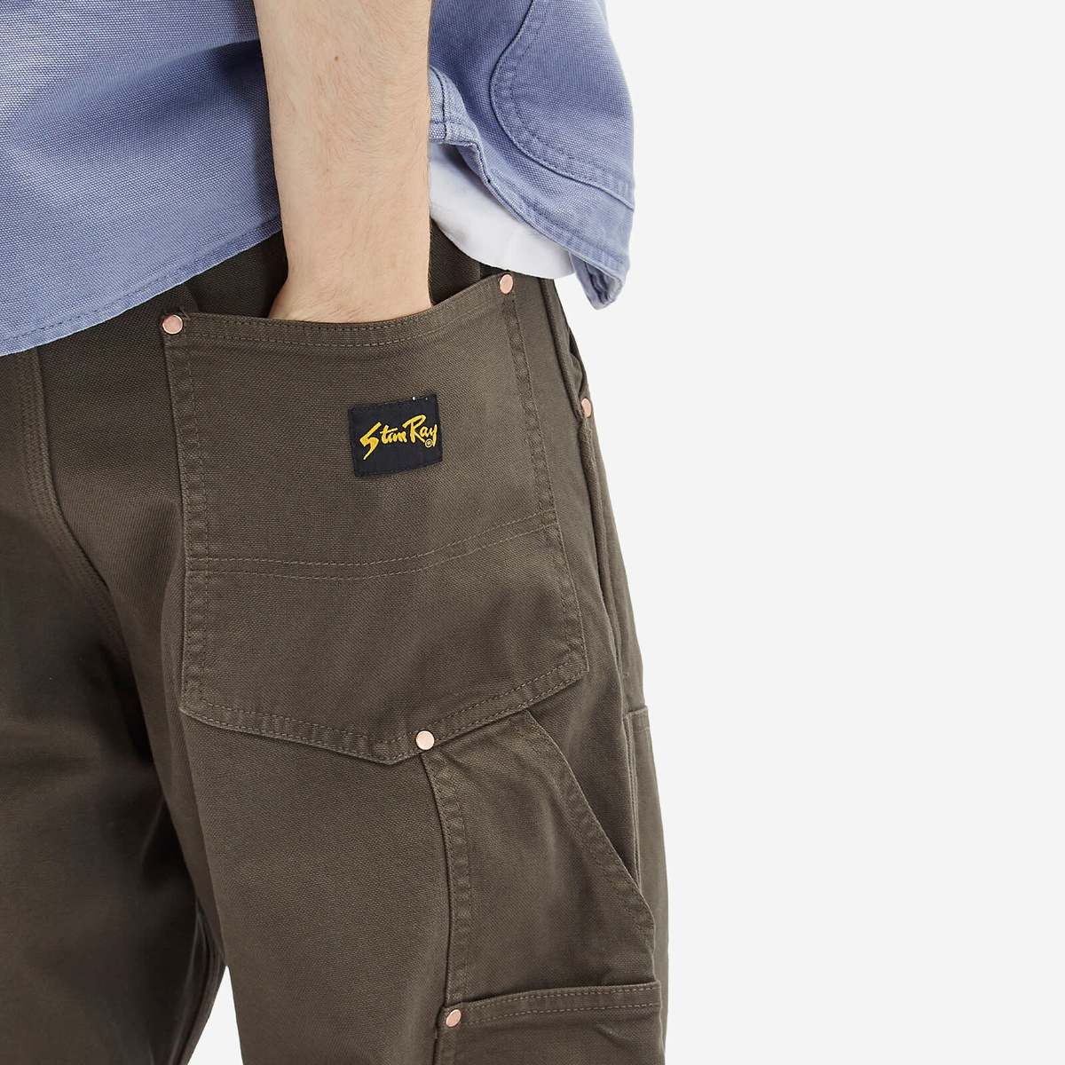 Stan Ray Men's Double Knee Pants in Charcoal Duck Stan Ray
