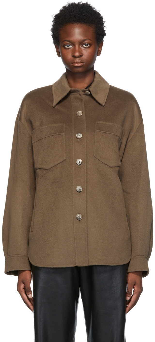 Nanushka Brown Perth Shirt Nanushka