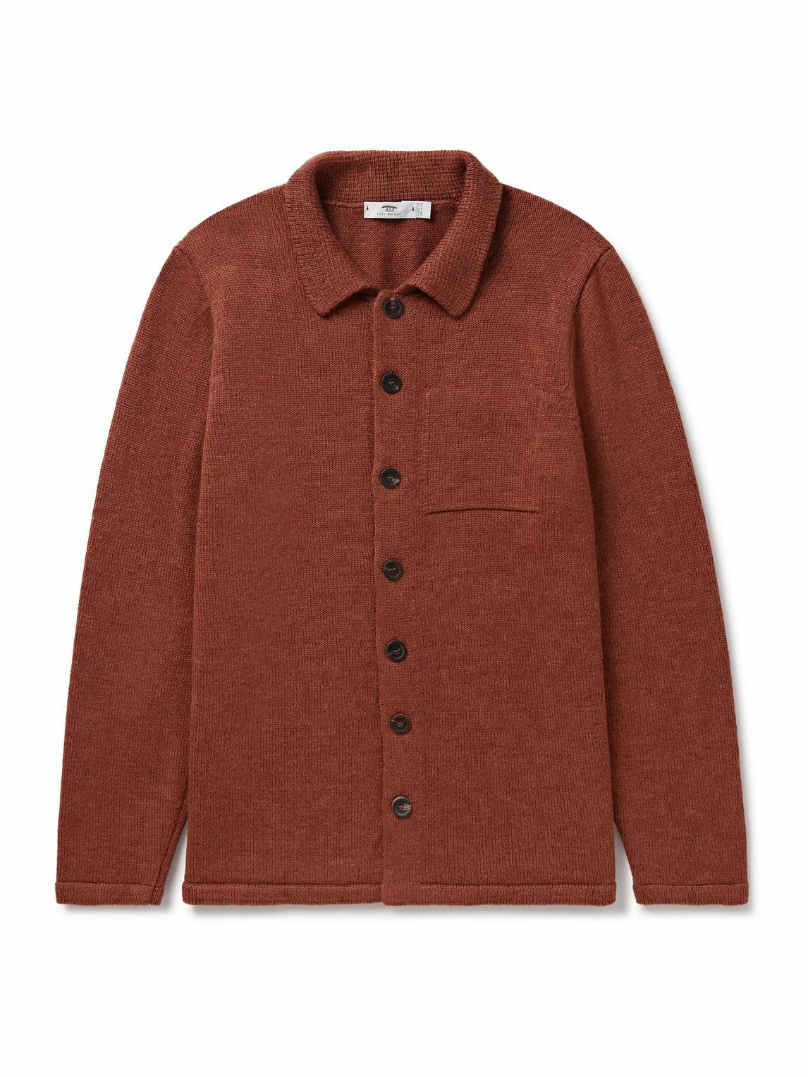 Inis Meáin - Wool and Linen-Blend Cardigan - Brown Inis Meáin
