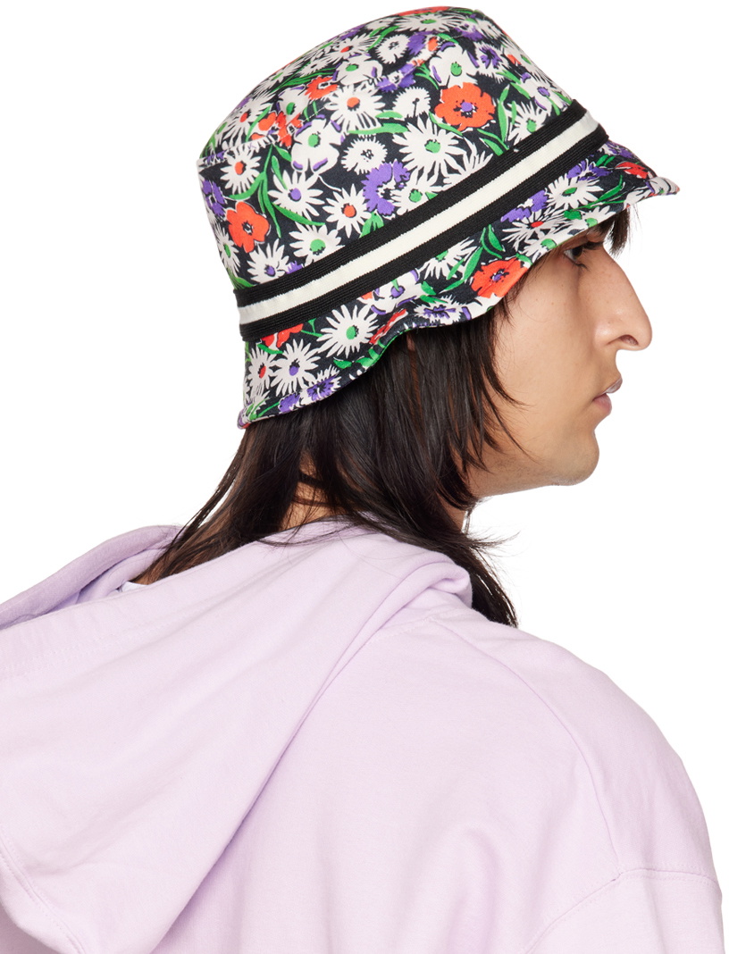 Anna Sui SSENSE Exclusive Multicolor Daisies Bucket Hat Anna Sui