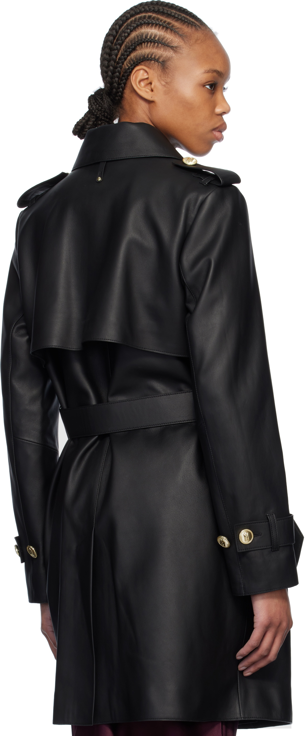 MACKAGE Black Mely Leather Coat Mackage