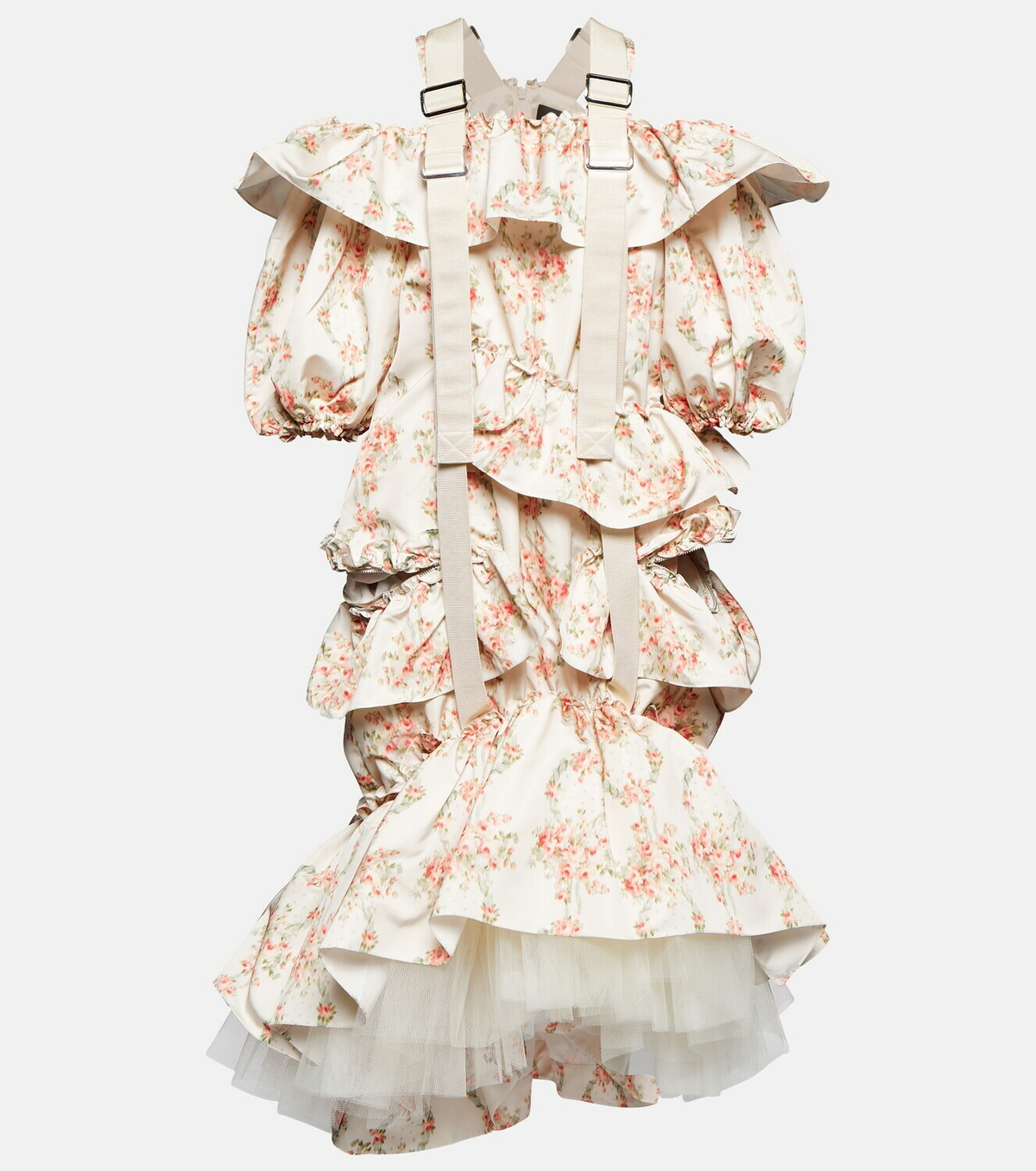 Simone Rocha - Adjustable floral midi dress Simone Rocha