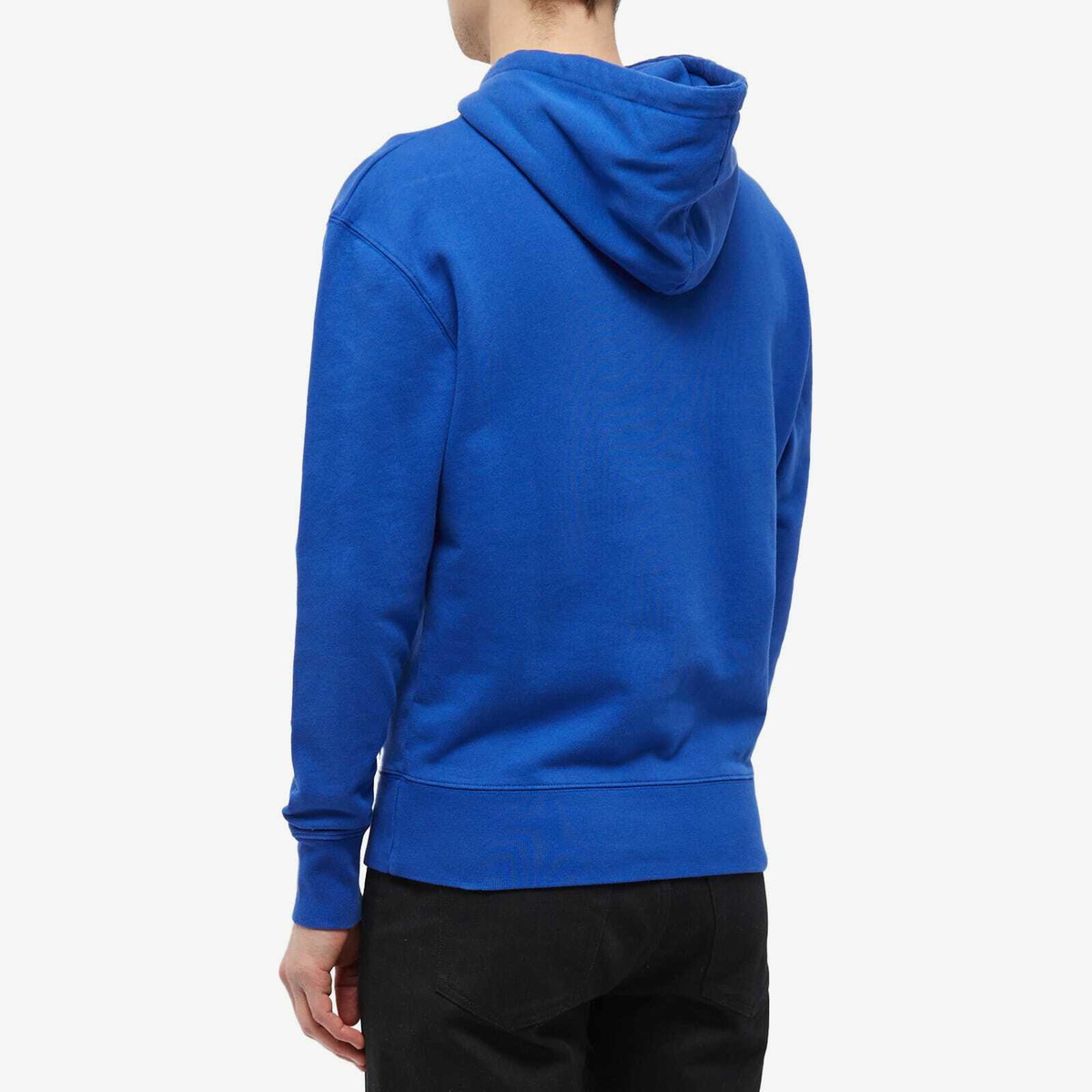Maison Kitsuné Men's Chillax Fox Patch Classic Hoodie in Deep Blue ...