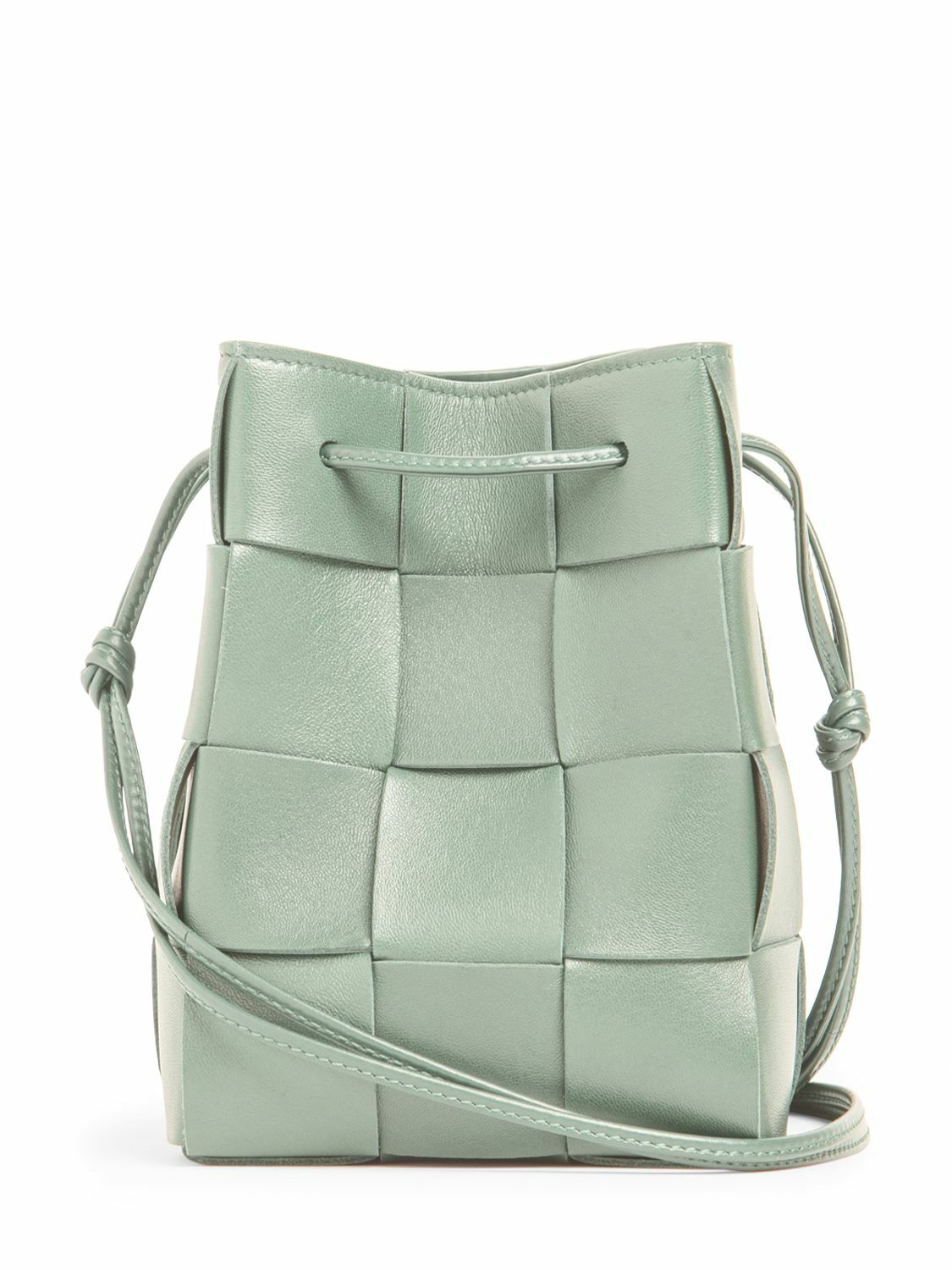 BOTTEGA VENETA - Small Cassette Leather Cross-body Bucket Bottega Veneta