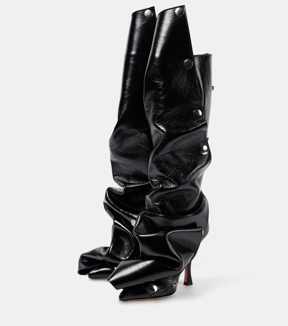Y/Project Snap 100 leather knee-high boots Y/Project