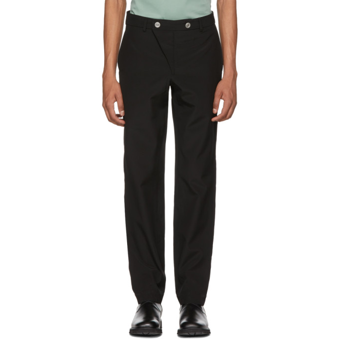 Mackintosh 0002 Black Double Front Button Trousers Mackintosh