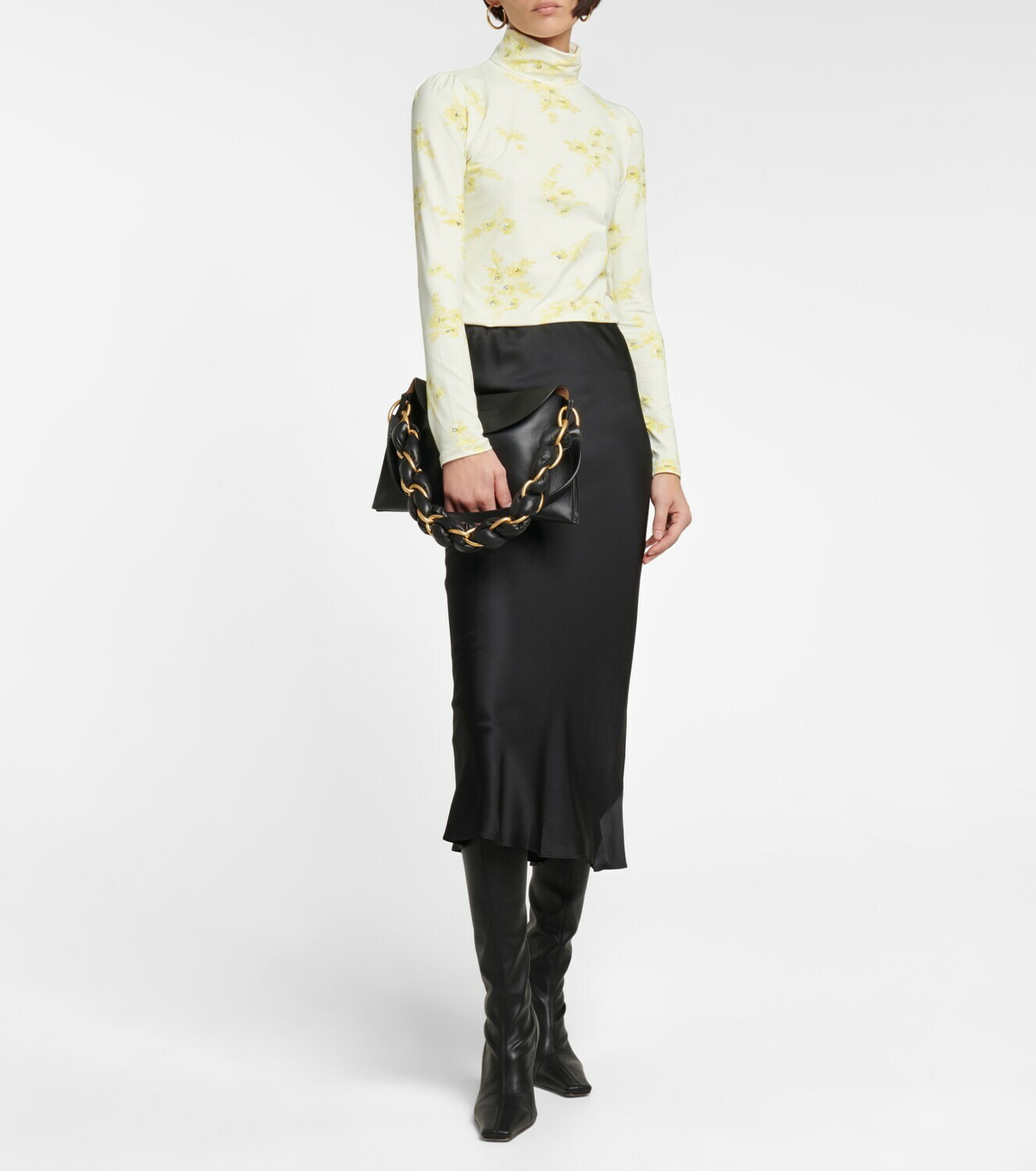 Dorothee Schumacher - Sense of Shine silk-blend midi skirt Dorothee ...