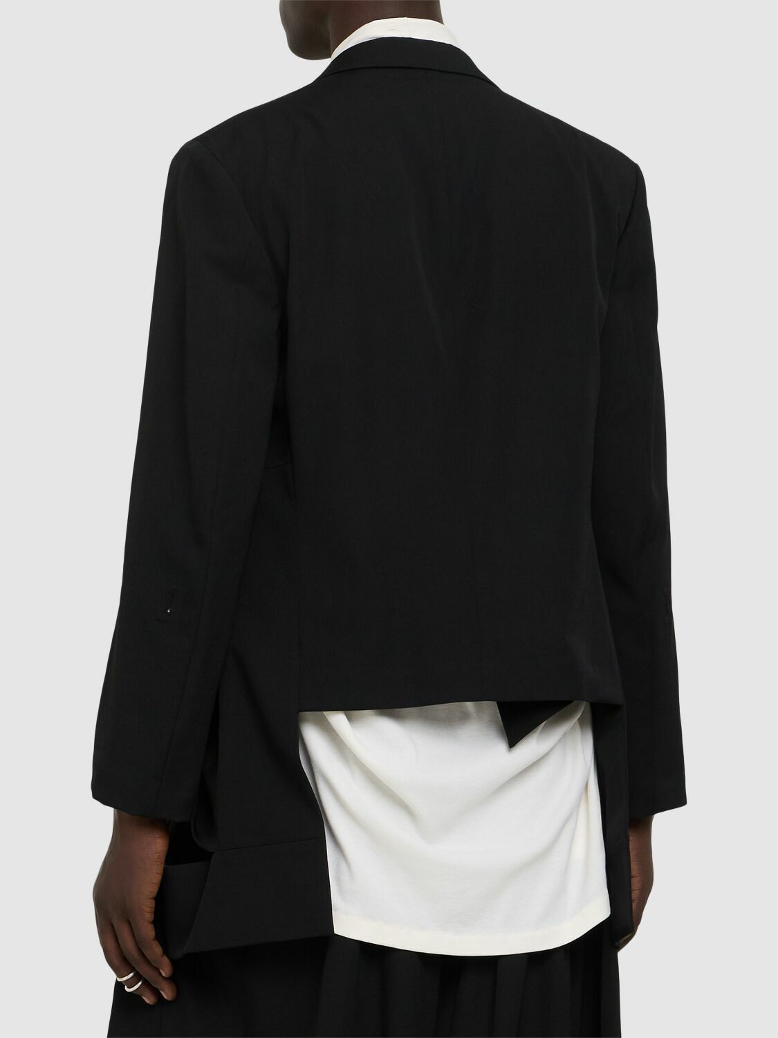 YOHJI YAMAMOTO Diagonal Button Wool Jacket Yohji Yamamoto