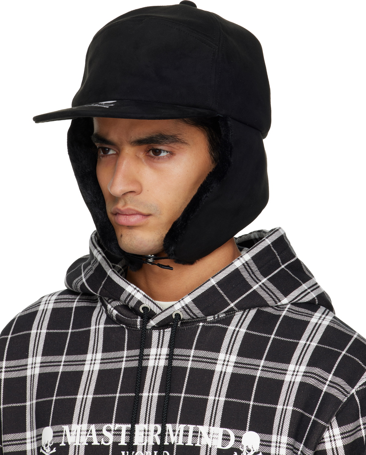 mastermind JAPAN Black MJ Faux Fur Flying Cap mastermind JAPAN