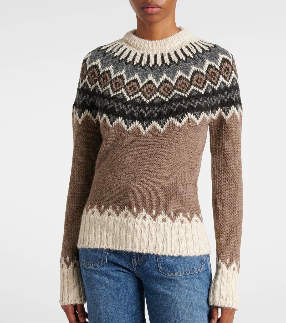 Chloé Fair Isle wool and cashmere sweater Chloe