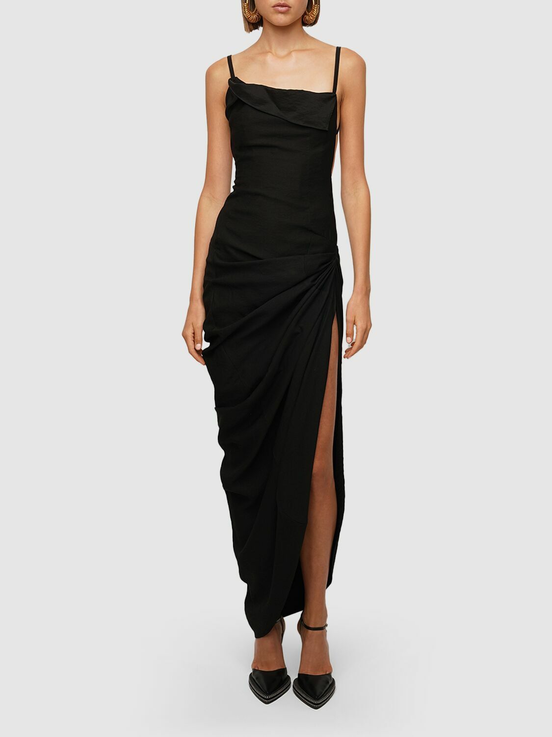 JACQUEMUS - La Robe Saudade Long Viscose Blend Dress Jacquemus