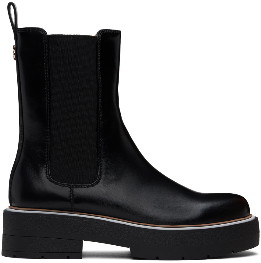 BOSS Black Double B Monogram Chelsea Boots BOSS