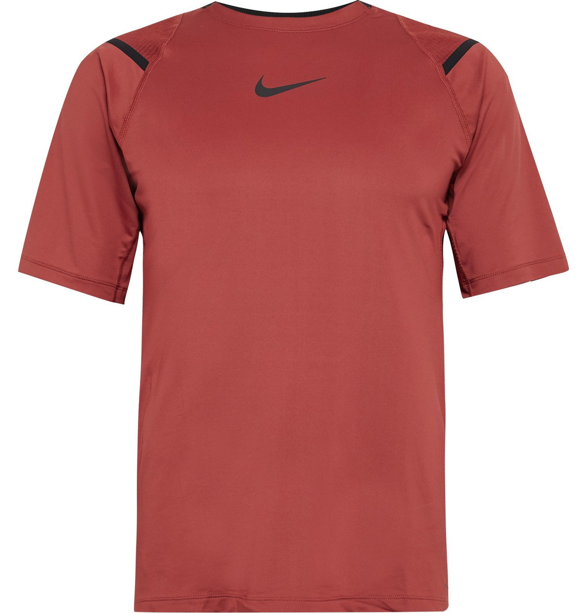 Nike Training - Pro Mesh-Panelled AeroAdapt T-Shirt - Red Nike Training