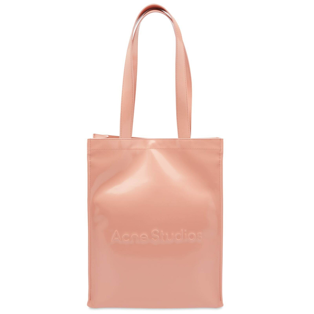 Acne Studios Women's Logo Shopper Portrait in Salmon Pink Acne Studios