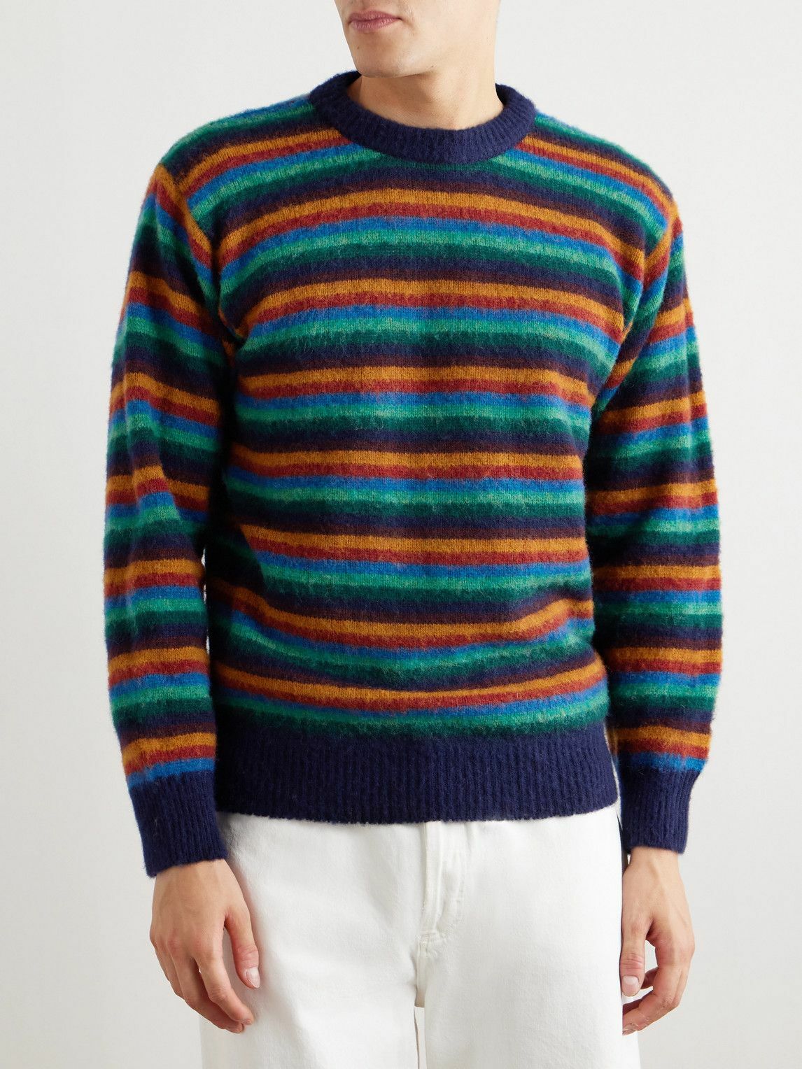 Howlin' - Slow Burner Striped Wool Sweater - Multi Howlin' by Morrison