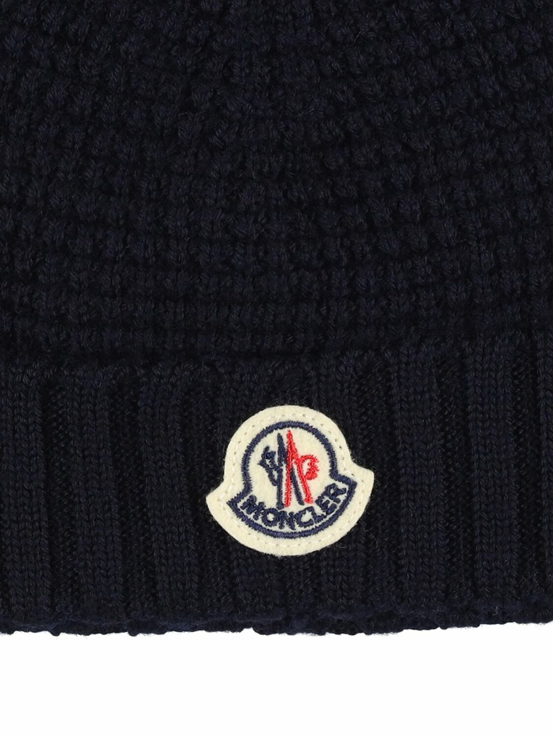 MONCLER Virgin Wool Teddy Bear Ears Beanie Moncler