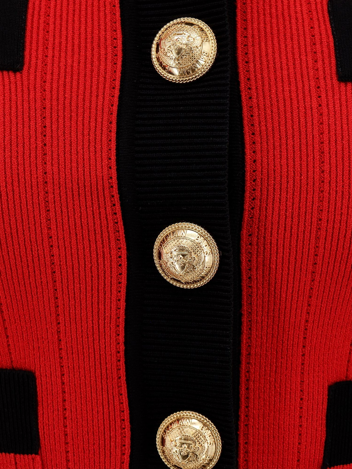 Balmain Cardigan Red Womens Balmain