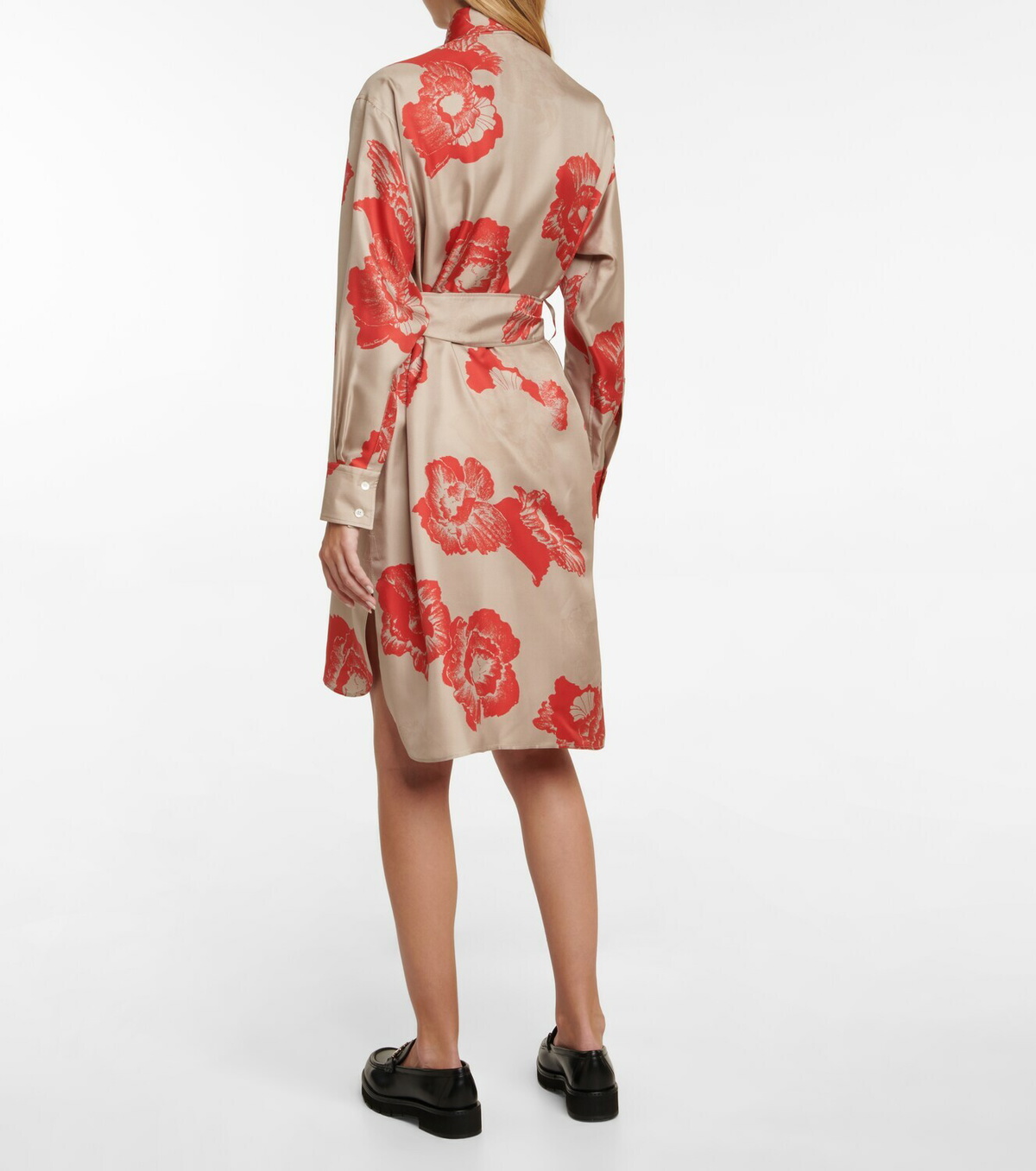 Ferragamo - Printed silk twill shirt dress Salvatore Ferragamo